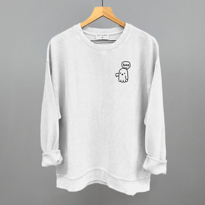 Boo Ghost (Left Chest) – Ivy + Cloth