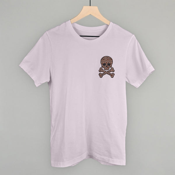 Leopard Print Skull (Left Chest) – Ivy + Cloth
