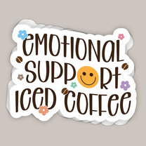 Emotional Support Iced Coffee Decal – Ivy + Cloth