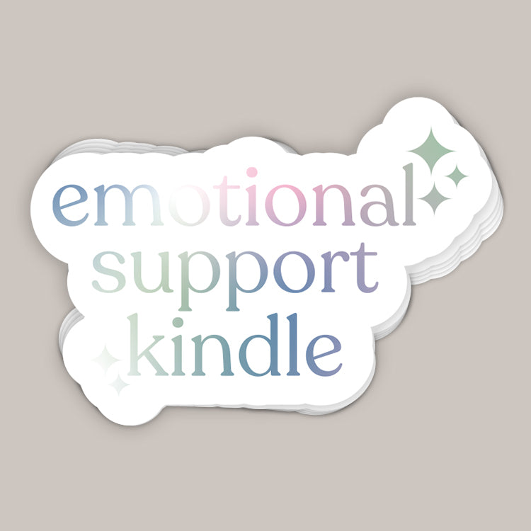 Emotional Support Kindle Decal – Ivy + Cloth
