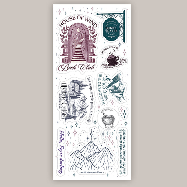 ACOTAR Sticker Sheet Decal – Ivy + Cloth